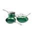 GRANITESTONE Emerald Green10-Piece Aluminum Ultra-Durable Non-Stick ...