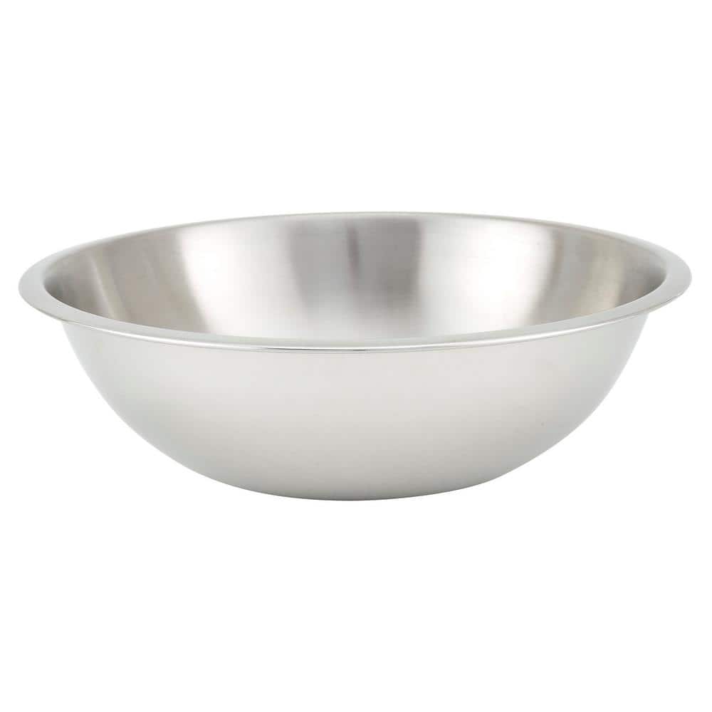 Winco 4 Qt. Stainless Steel Heavy-duty Mixing Bowl MXHV-400 - The Home ...