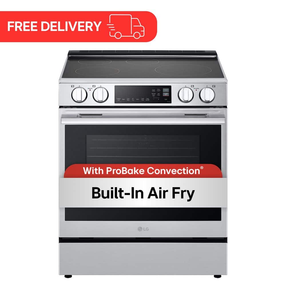 LG 30 in. 6.3 cu. ft. Smart 4-Element Induction Slide-In Range ...