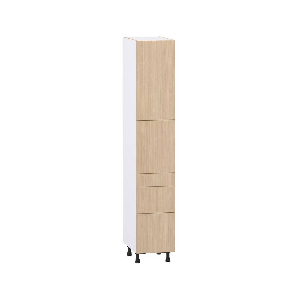 J COLLECTION Timberline Mojavi Oak Slab Assembled Pantry Kitchen ...