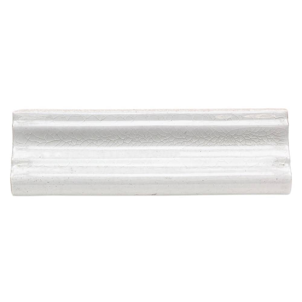 Ivy Hill Tile Delphi Glacier White 2 in. x 6 in. Polished Ceramic Chair ...