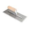 QEP 11 in. x 3/8 in. x 1/4 in. Square-Notch Pro Flooring Trowel with ...