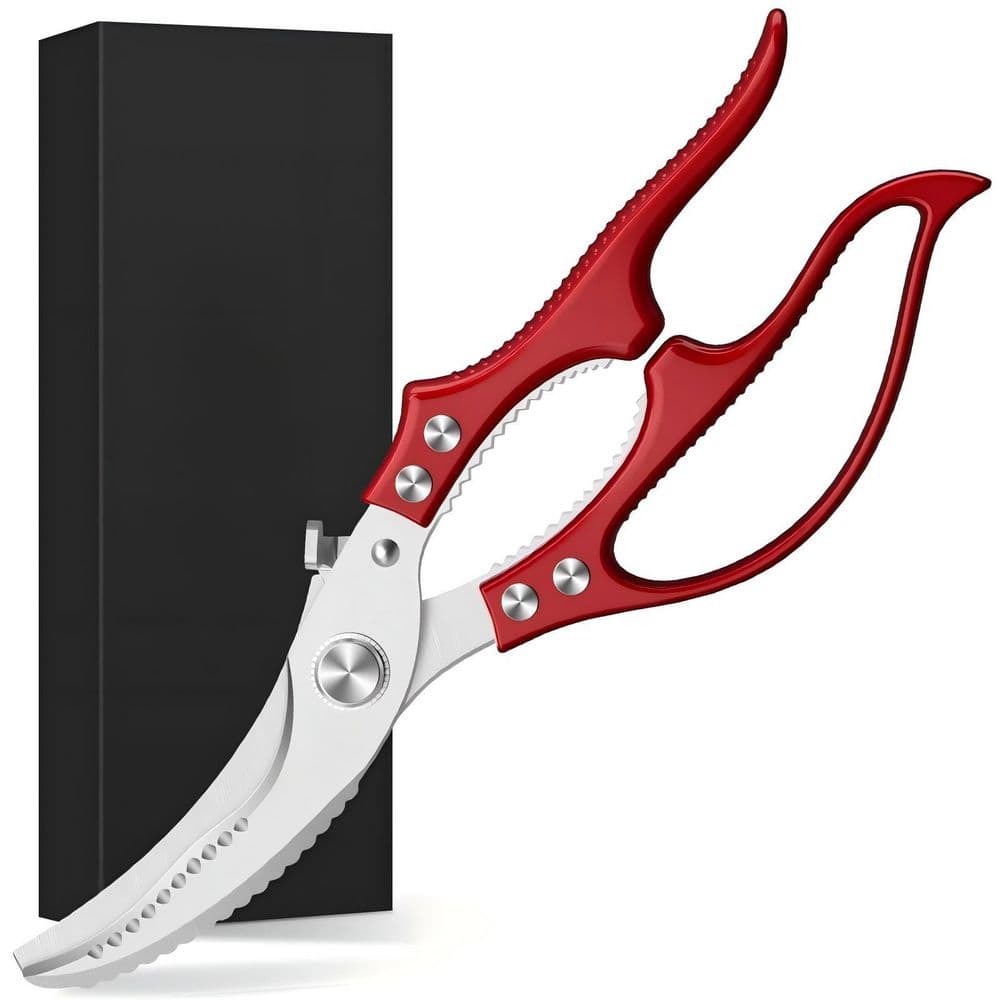 Wudkey Heavy Duty Poultry Shears with Non-Slip Handle and Safety Lock ...