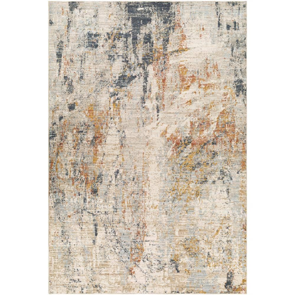 Livabliss Beckham Cream/Gray Ombre 8 ft. x 10 ft. Indoor Area Rug ...