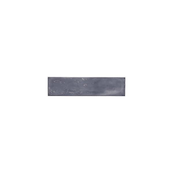 Jeffrey Court Take Home Sample-Rustico Blue 3 in. x 6 in. Glossy ...