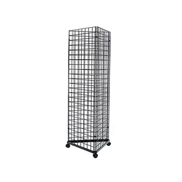 Only Hangers 6 ft. H x 2 ft. W Floor Wire Grid Panel/Pegboard 3-Sided ...