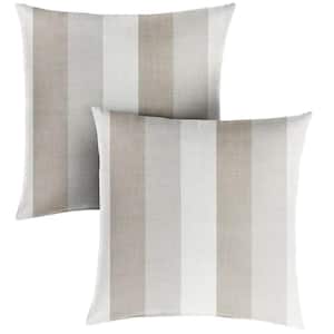 SORRA HOME Sunbrella Direction Dew Square Indoor/Outdoor Throw Pillow ...