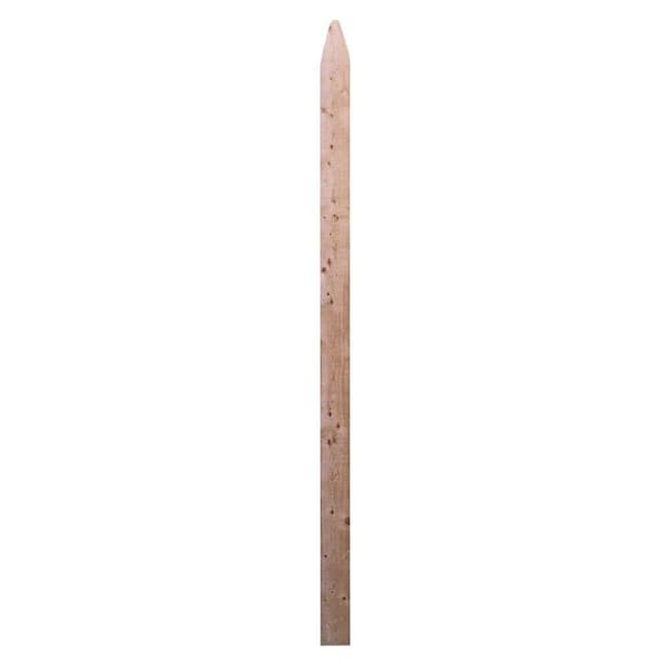 Barrette Wood Fence Picket. 7/16 in. x 3 in. x 6 ft. Natural Spruce ...