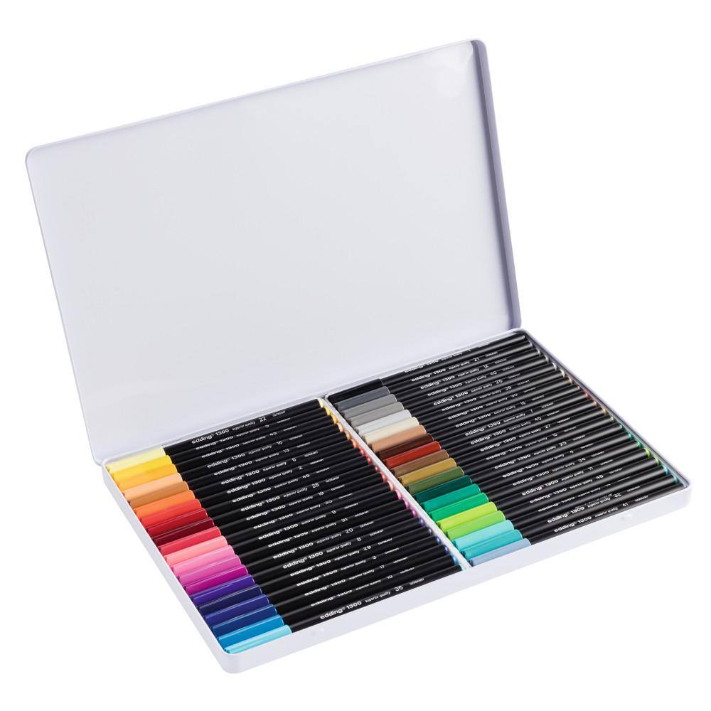edding 1300 Color Fiber Pen Set (40-Colors) 093471 - The Home Depot