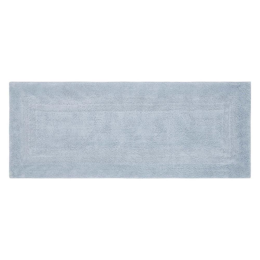 VCNY Home Jessica 24 in. x 60 in. Light Blue Solid Cotton Rectangle ...
