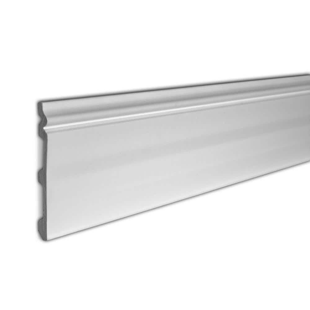 American Pro Decor 7-3/4 in. x 5/8 in. x 96 in. Plain Recycled ...