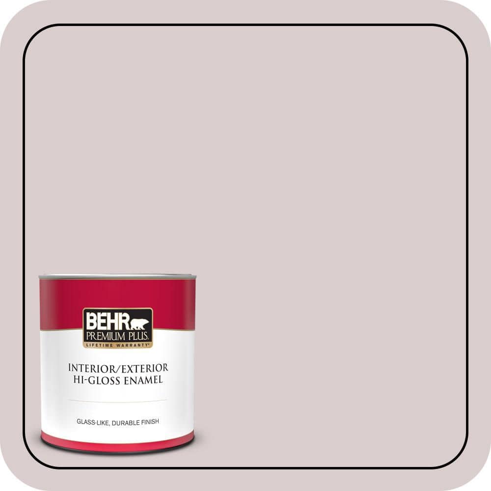 BEHR PREMIUM PLUS 1 qt. #110E-2 Brook Trout Hi-Gloss Enamel Interior ...