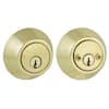 Defiant Polished Brass Double Cylinder Deadbolt 32DD72 - The Home Depot