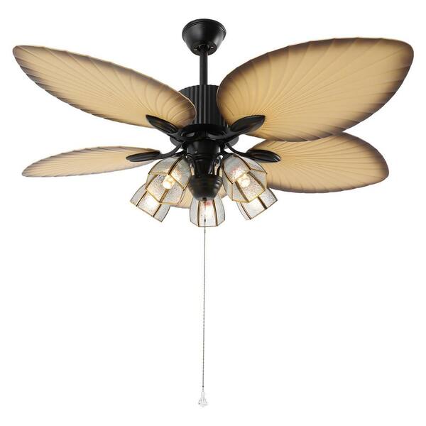 Palm Leaf Fans With Style Classic DC Ceiling Fan In Tropical Style,