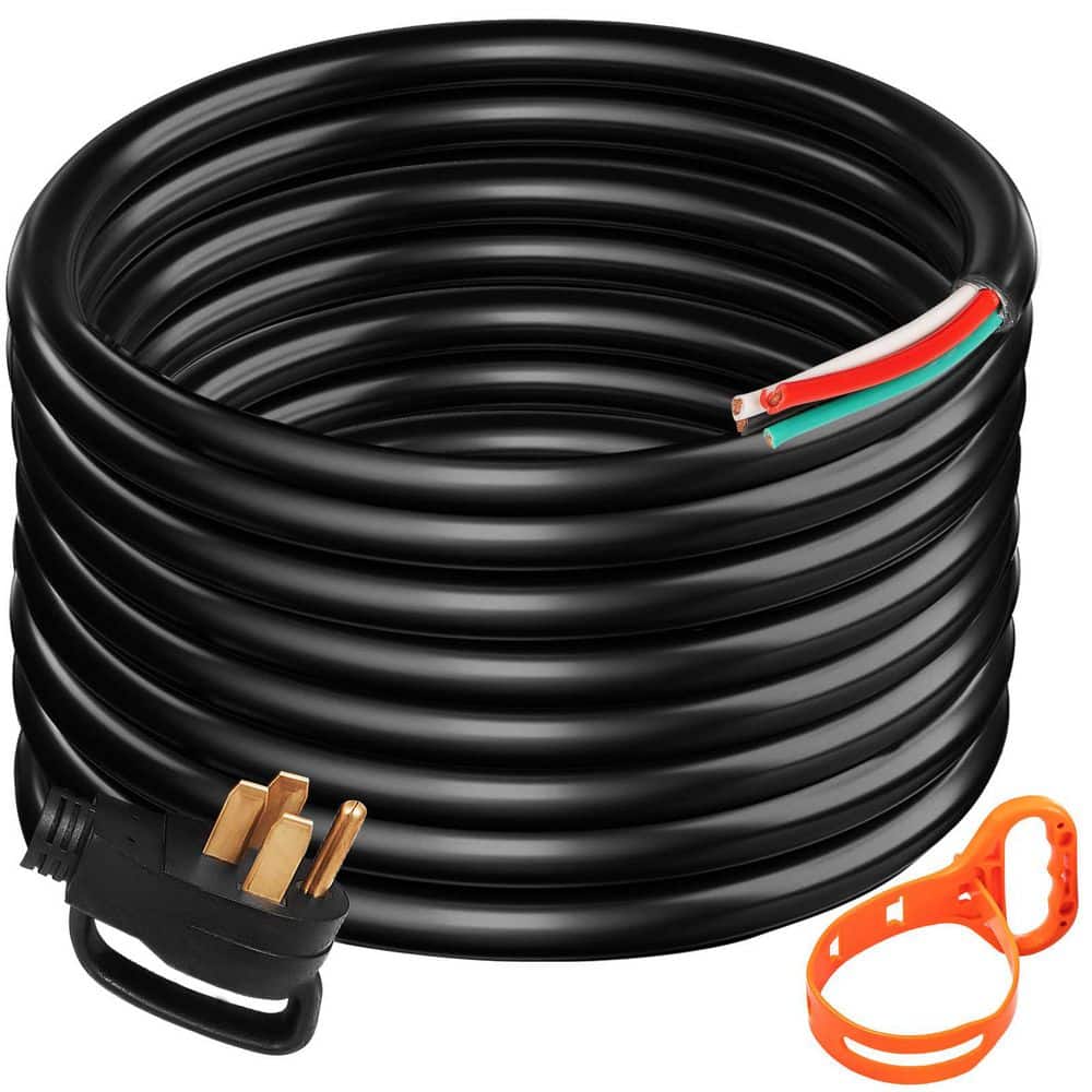 SVOPES 40 ft. 50 Amp 110-Volt RV Power Cord Generator Cable 6/3 + 8/1 ...