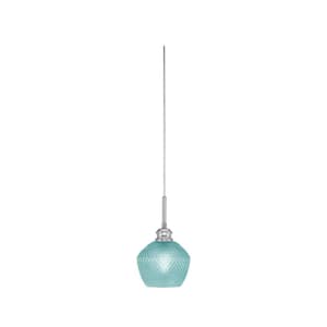 Albany 60-Watt 1-Light Brushed Nickel Pendant Mini Pendant Light ...