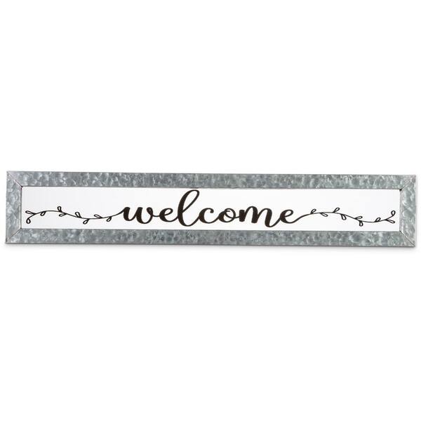 Gerson Framed "Welcome" Wall Art 94602EC - The Home Depot