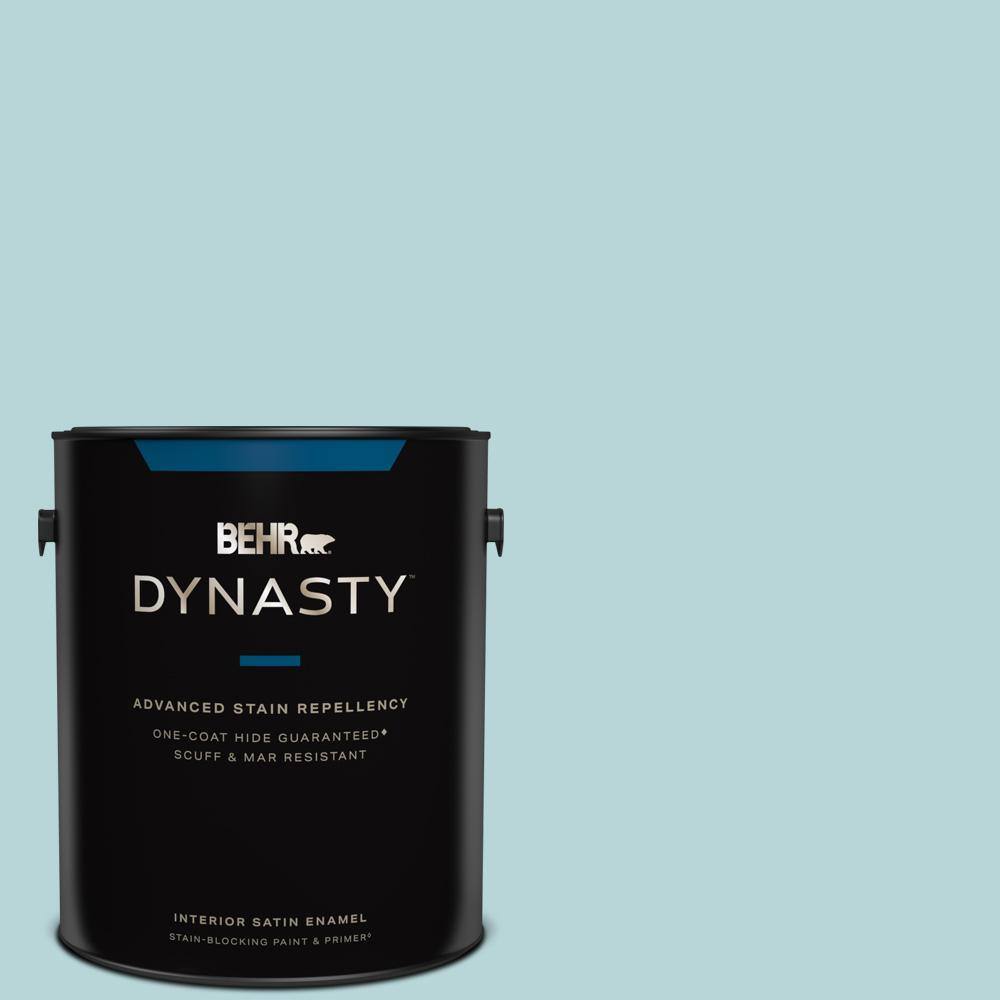 BEHR DYNASTY 1 gal. #510E-2 Rhythmic Blue Satin Enamel Interior Stain ...