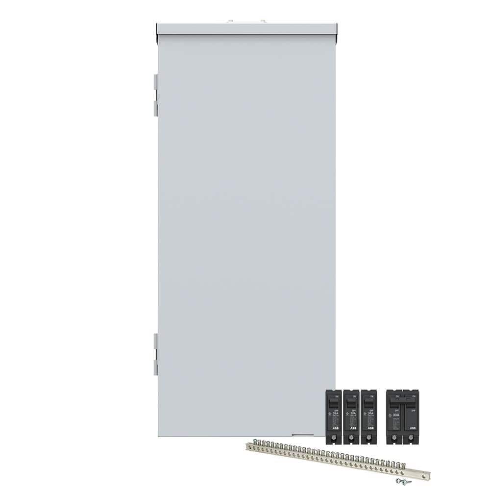ABB 200 Amp 30-Space 60-Circuit Main Lug Outdoor Plug-On Neutral Load ...