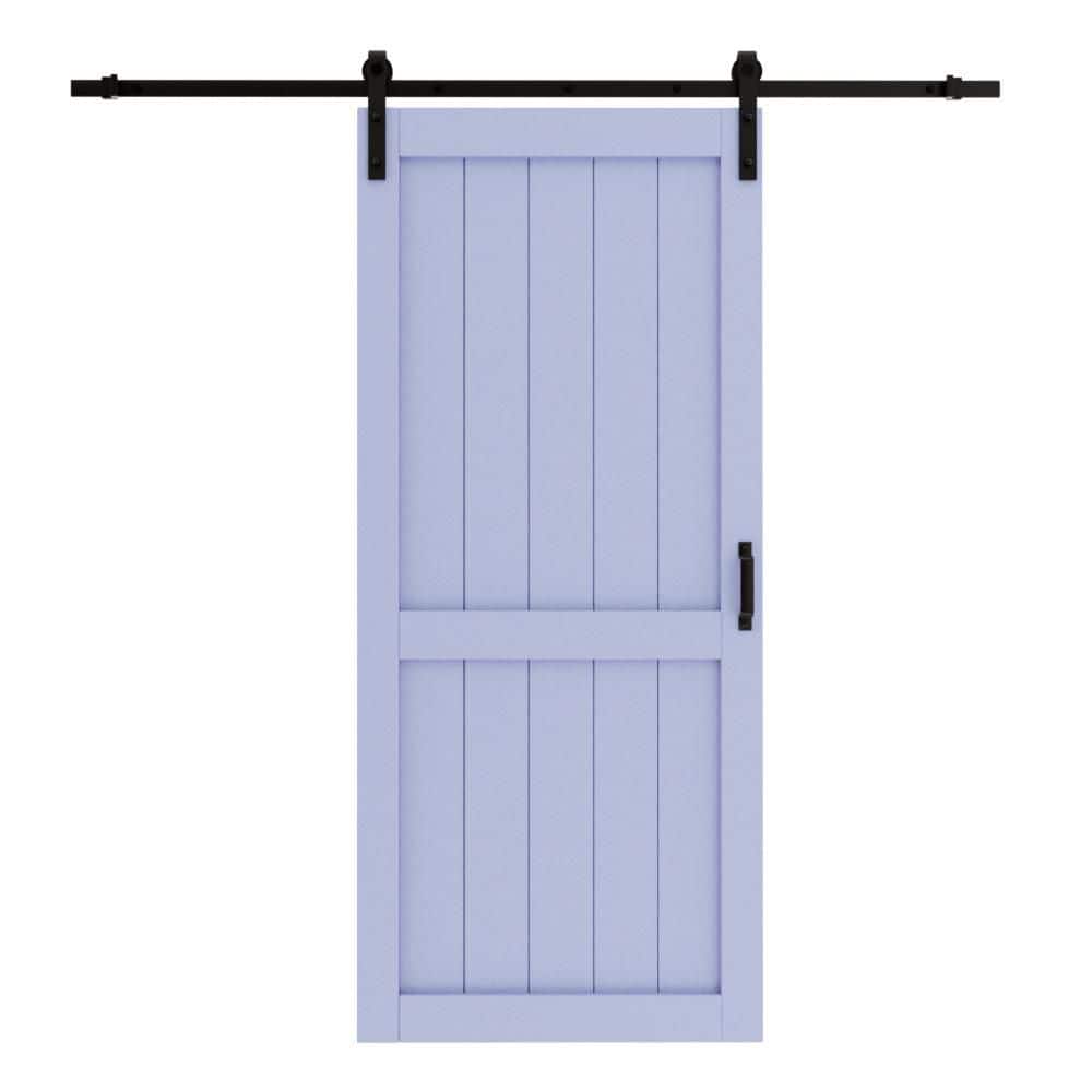 Reviews for ARK DESIGN 36 in. x 84 in. Paneled H Style Blue Finished ...