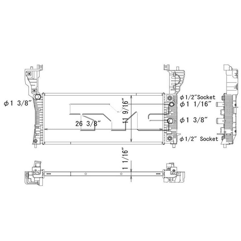 TYC Radiator 13356 - The Home Depot