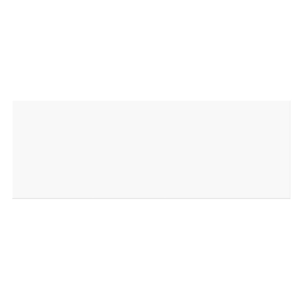Roca Color Bright White Ice 10 in. x 28 in. Glossy Ceramic Subway Wall ...