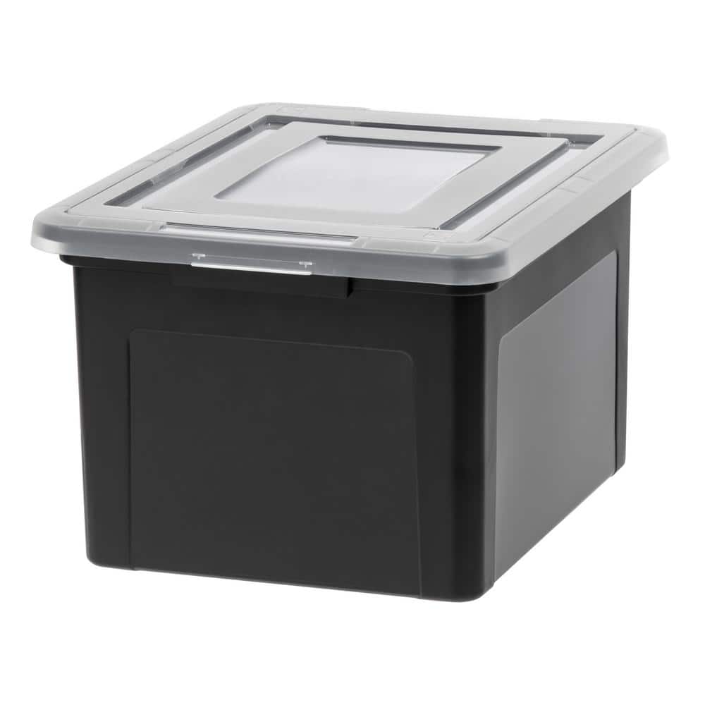 IRIS 35 Qt. Dual Purpose Letter and Legal-Size File Storage Box in ...