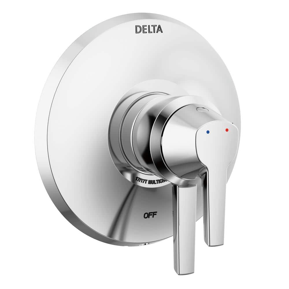Delta Galeon 1-Handle Wall-Mount Valve Trim Kit in Lumicoat Chrome ...