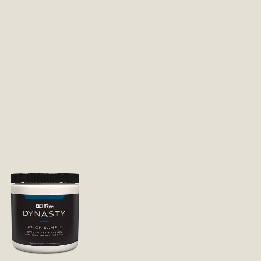 BEHR DYNASTY 8 oz. #T18-09 Soft Focus Satin Enamel Stain-Blocking ...