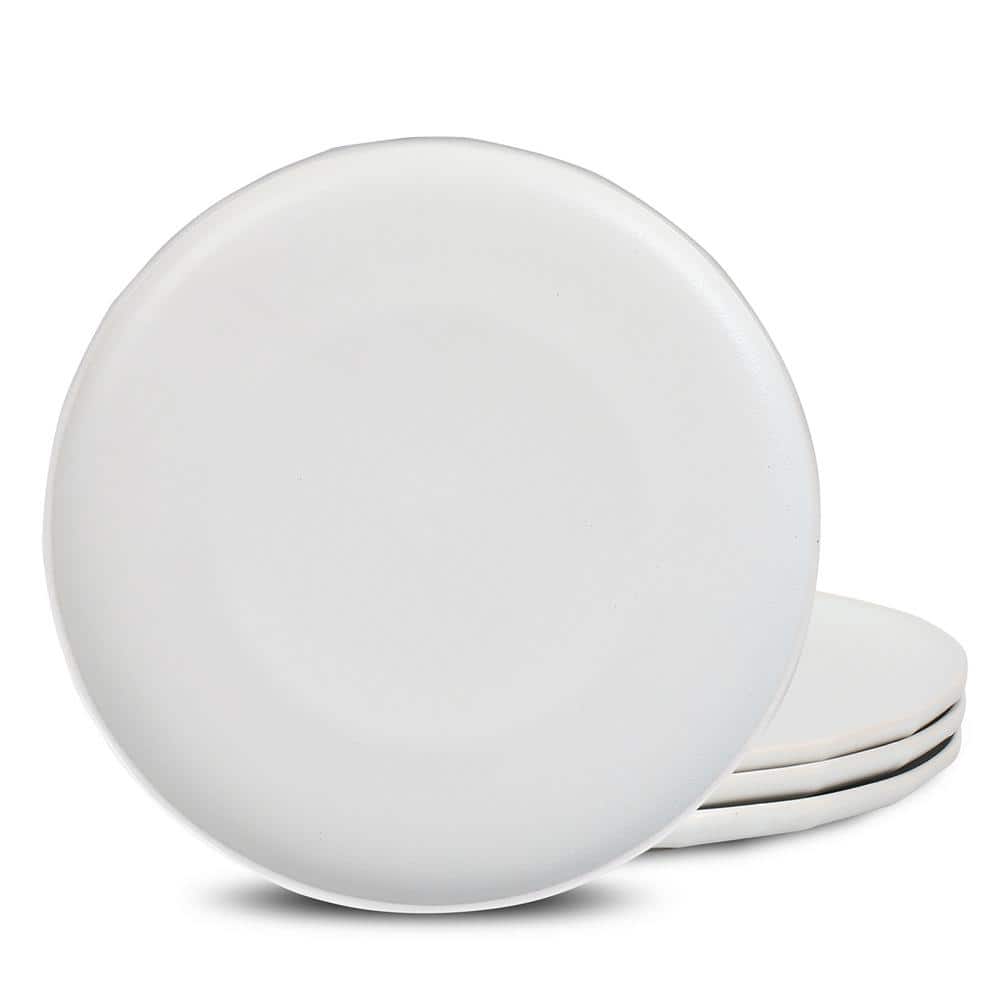 STONE LAIN Rio 4-Piece Beige Stoneware Dinner Plate Set (Service for 4 ...