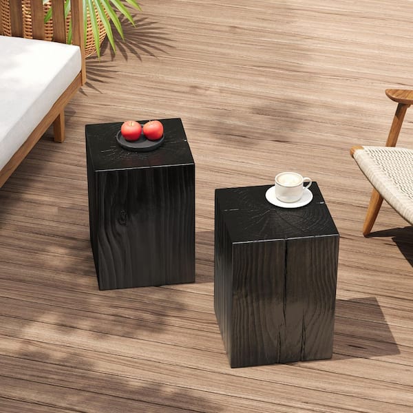 CHRISTOPHER KNIGHT HOME Axis Patio 18 in. Wood-Look Square-Column Fiberglass and Magnesium Oxide ...