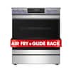 Sharp 30 in. 5 Burners Slide-in Electric Range in Stainless Steel with ...