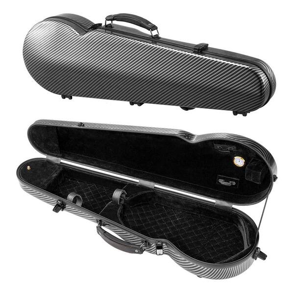 VEVOR 4/4 Full Size Violin Case with Built-in Hygrometer, Plush Lining ...