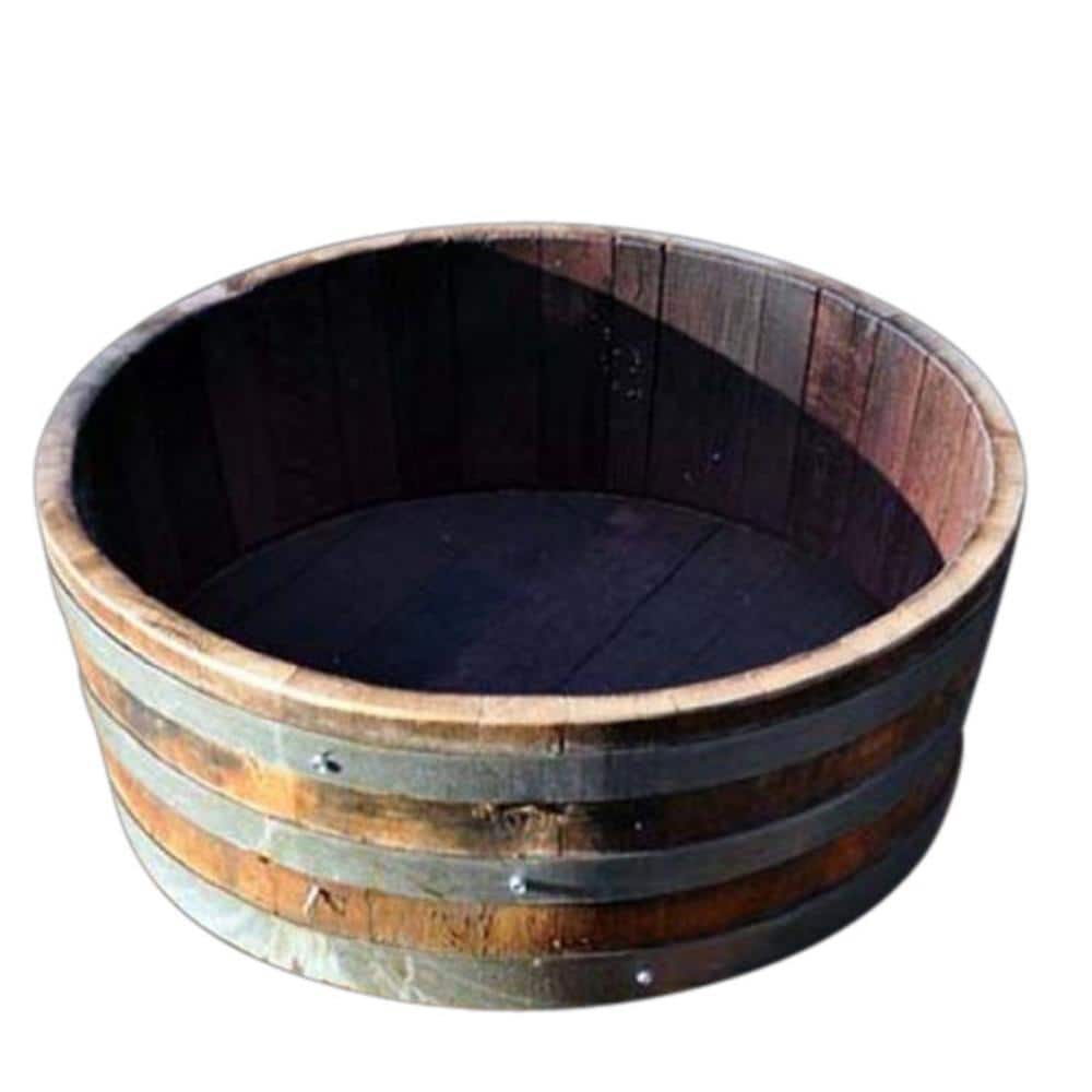 Master Garden Products Watertight 24 in. W x 10 in. H Oak Shallow Wine ...