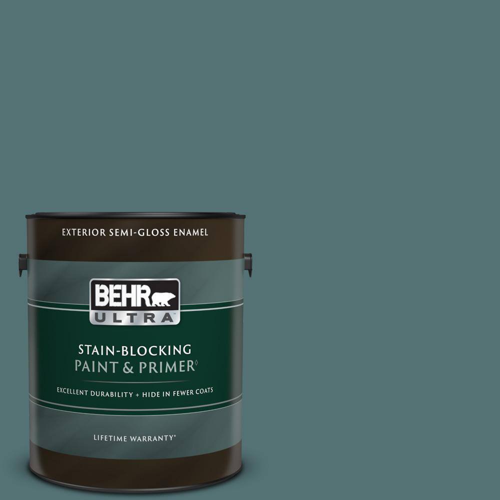 BEHR ULTRA 1 gal. #PPU13-02 Juniper Berries Semi-Gloss Enamel Exterior ...
