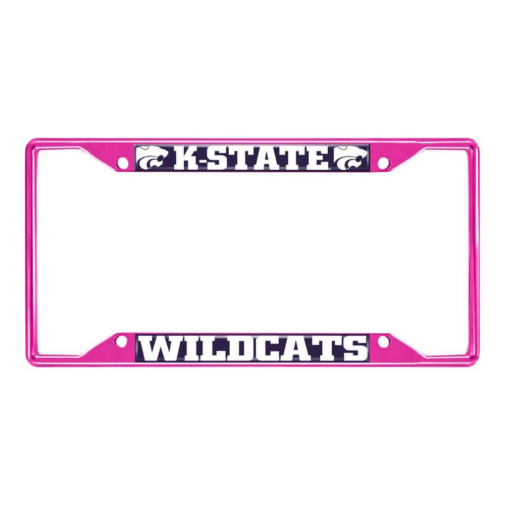 FANMATS Universal Fit Kansas State University License Plate Frame ...