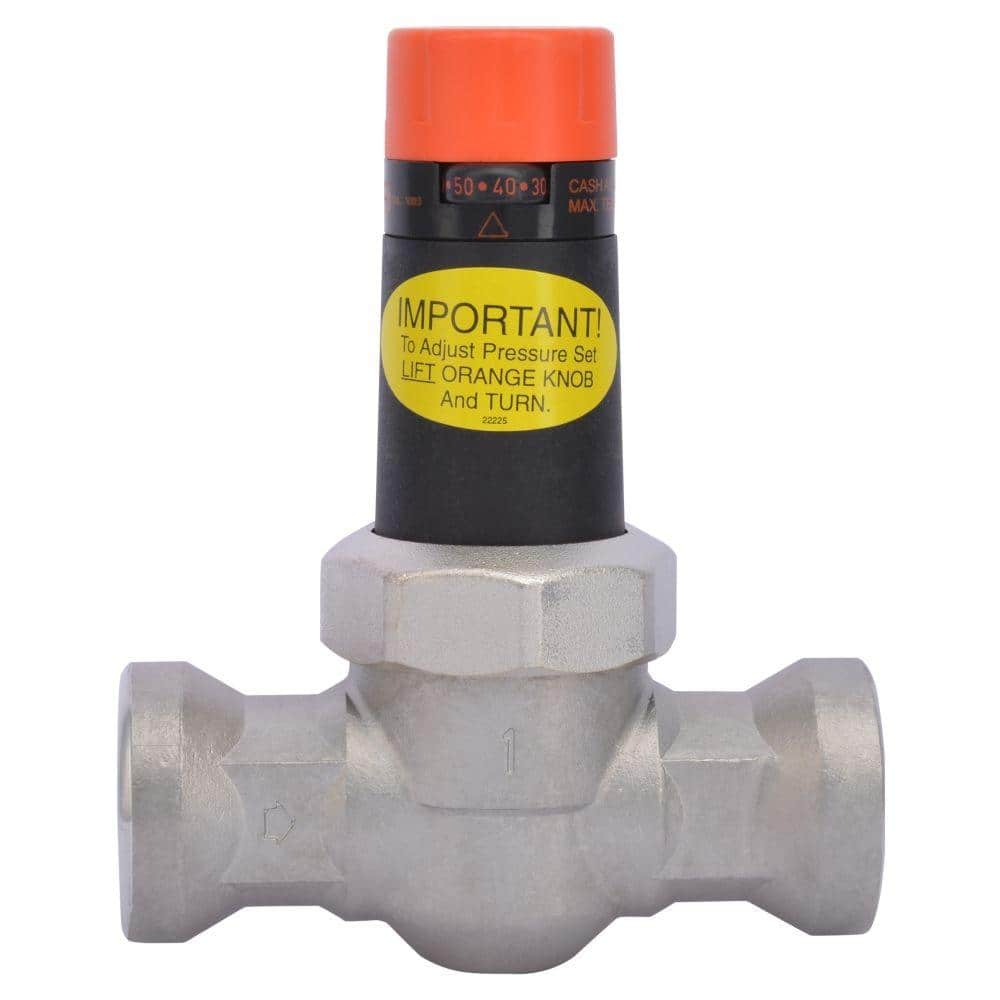 Cash Acme 1 in. Stainless Steel Threaded NPT x NPT Pressure Regulating ...