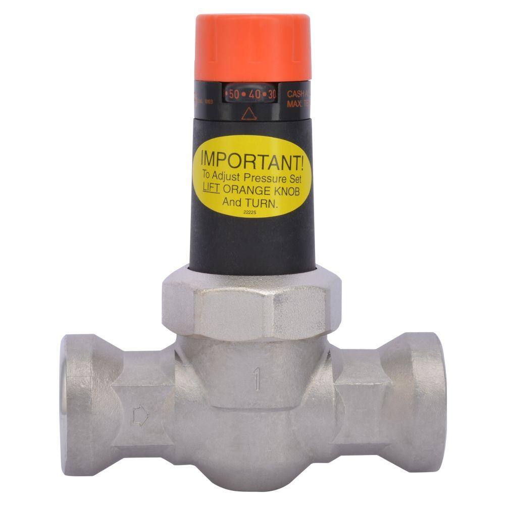 Cash Acme 1 in. Stainless Steel Threaded NPT x NPT Pressure Regulating ...