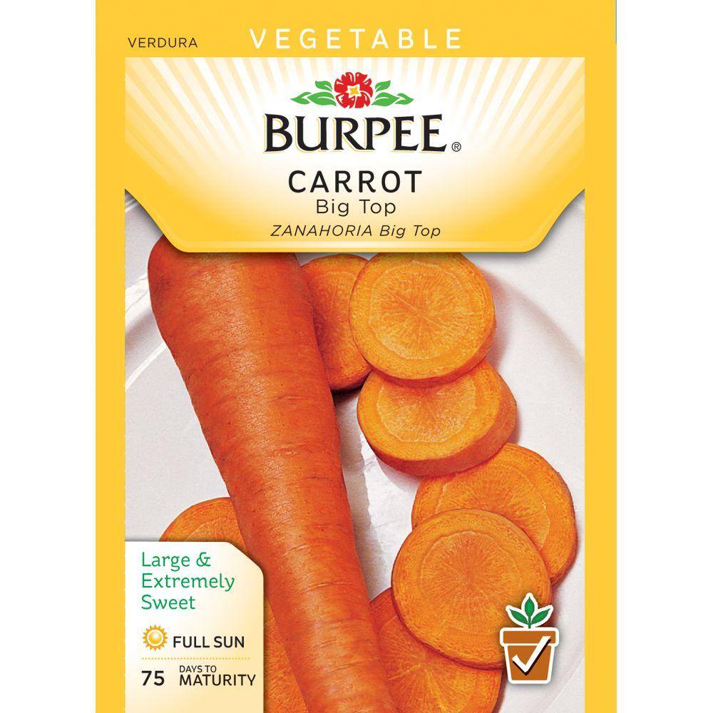 Burpee Carrot Big Top Seed 52112 - The Home Depot