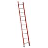 Werner 10 ft. Fiberglass D-Rung Straight Ladder with 300 lb. Load ...