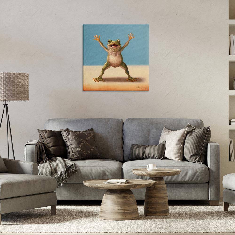Stupell Industries Motivational Exercise Frog by Lucia Heffernan ...