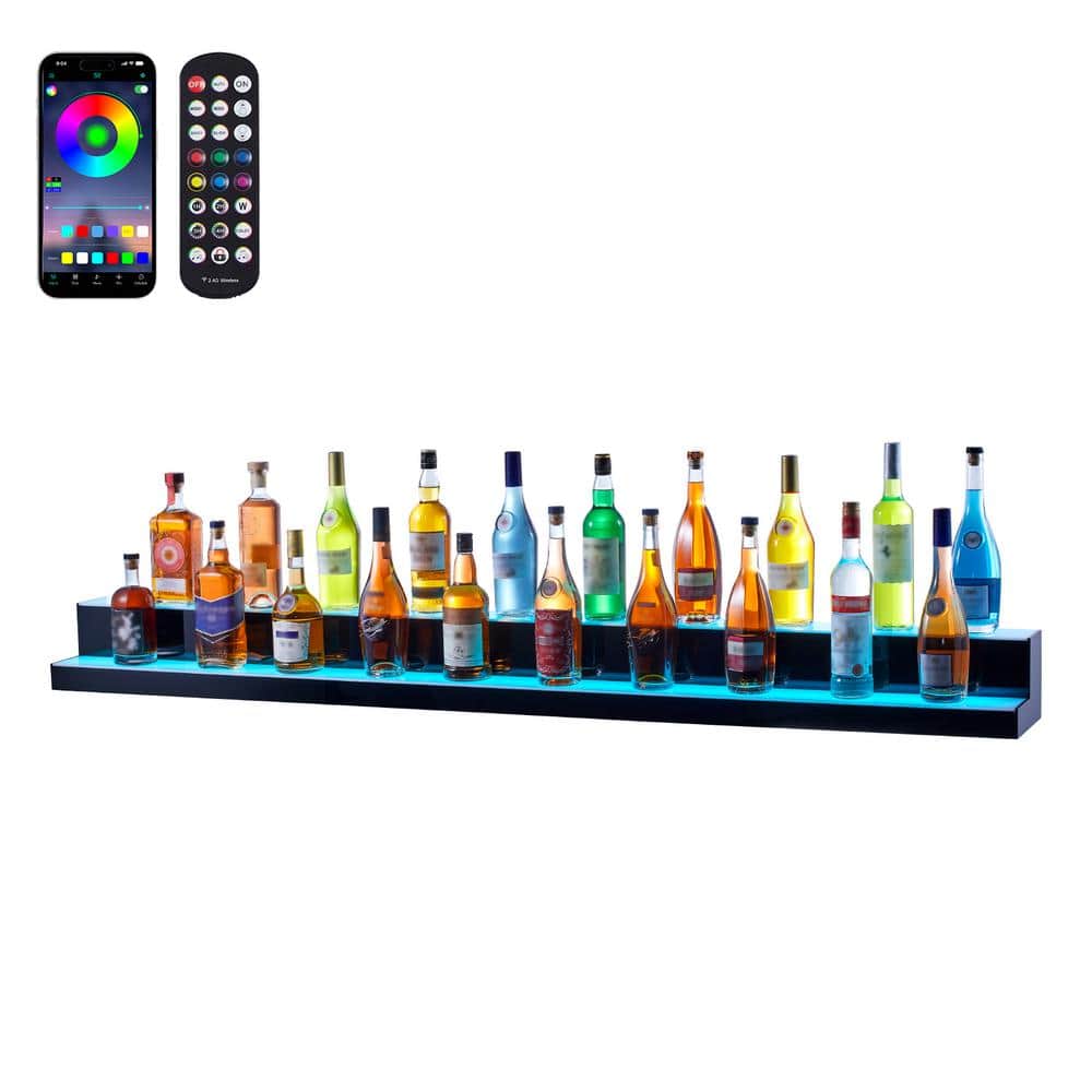 Have a question about VEVOR LED Lighted Liquor Bottle Display, 2 Tiers ...