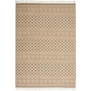 Nourison Paxton Mocha 8 ft. x 11 ft. Geometric Contemporary Area Rug ...