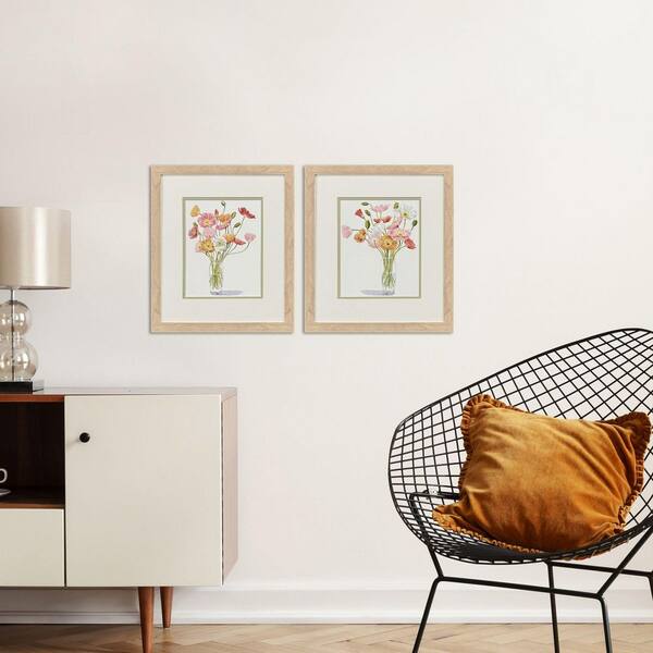 Paragon Popp 2 Piece Framed 2 Piece Nature Art Print 17 in. x 15 in ...