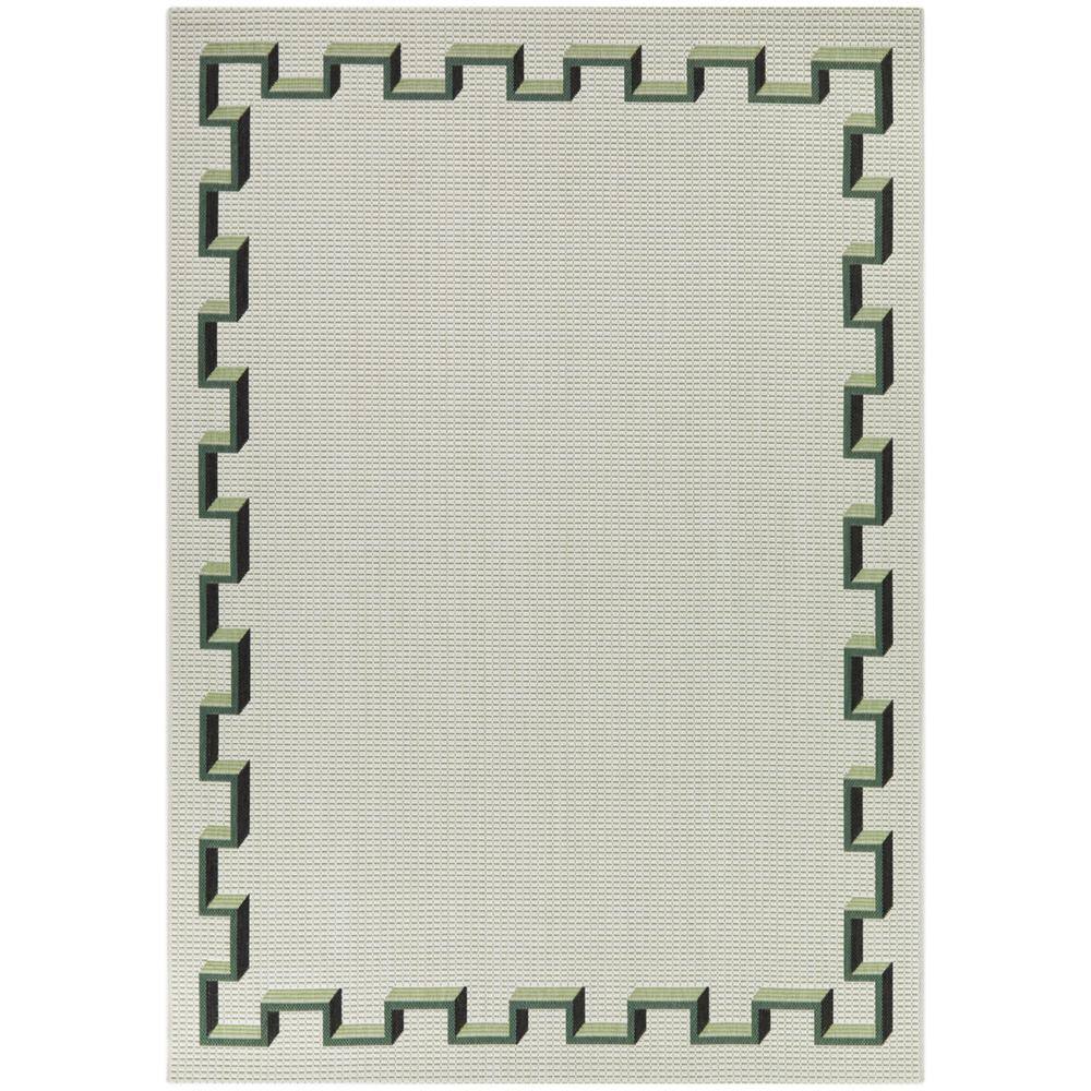 BALTA Samina Green 8 ft. x 10 ft. Border Indoor/Outdoor Area Rug ...