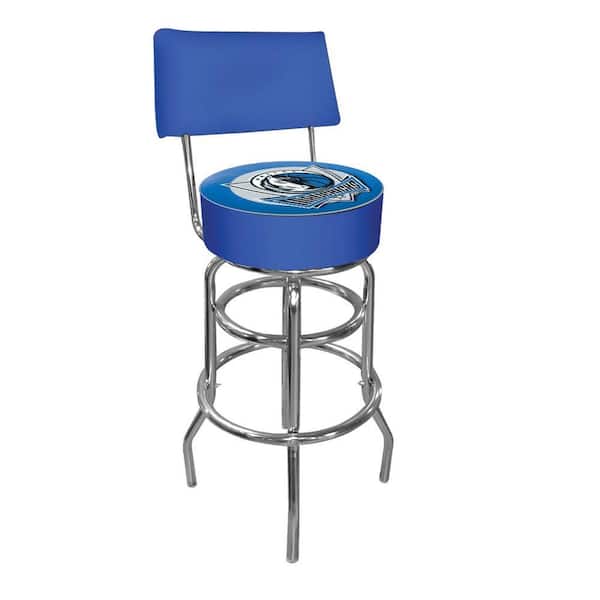 Trademark Dallas Mavericks NBA 30 in. Chrome Padded Swivel Bar Stool ...