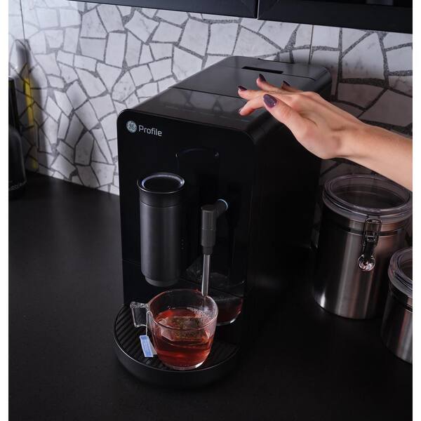 GE Profile 1- Cup Automatic Espresso Machine in Black with Built in ...