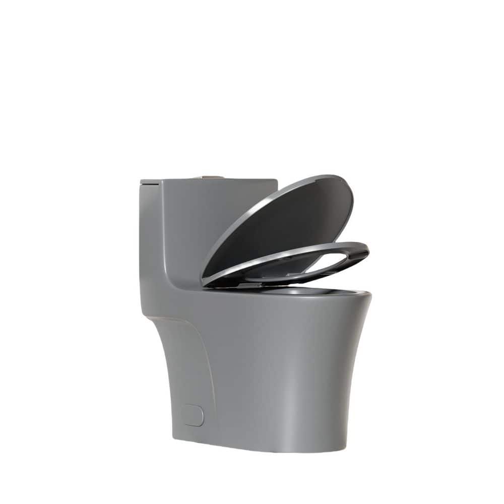 INSTER Modern One-Piece Toilet with Powerful Tornado Flush, Soft-Close ...