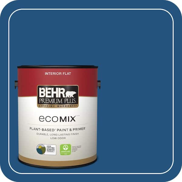 BEHR PREMIUM PLUS 1 gal. #S-H-570 Blueberry Twist Flat EcoMix Plant ...