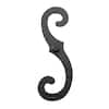 DELANEY HARDWARE 7 in. Black Exterior Shutter S Hooks (2-Pieces ...